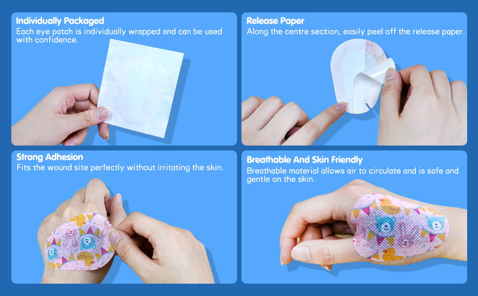 【New Arrival 】30PCS 5 Styles Children's Cartoon Eye Patch Individually ...