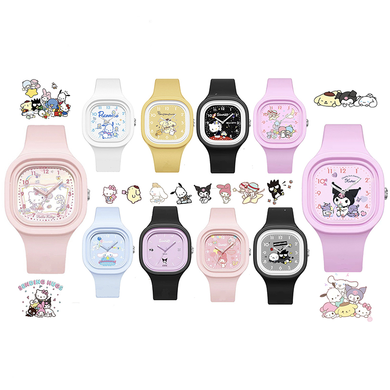Sanrio Cartoon My Melody Watch Cute Kuromi Students Quartz Watch ...