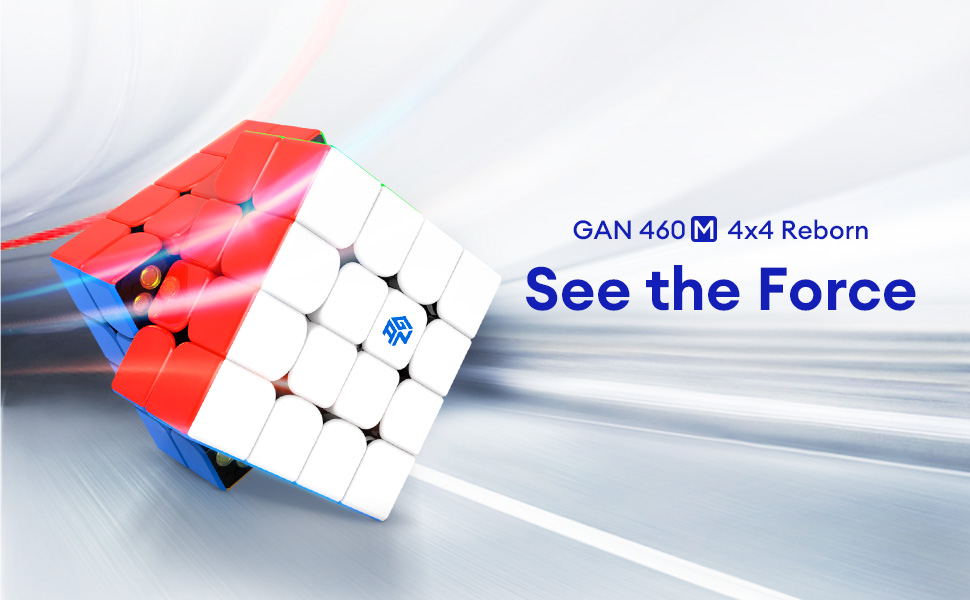 GAN CUBE GAN460 M Speed Cube 4x4 Magnetic Master Cube Gans 460M Puzzle ...