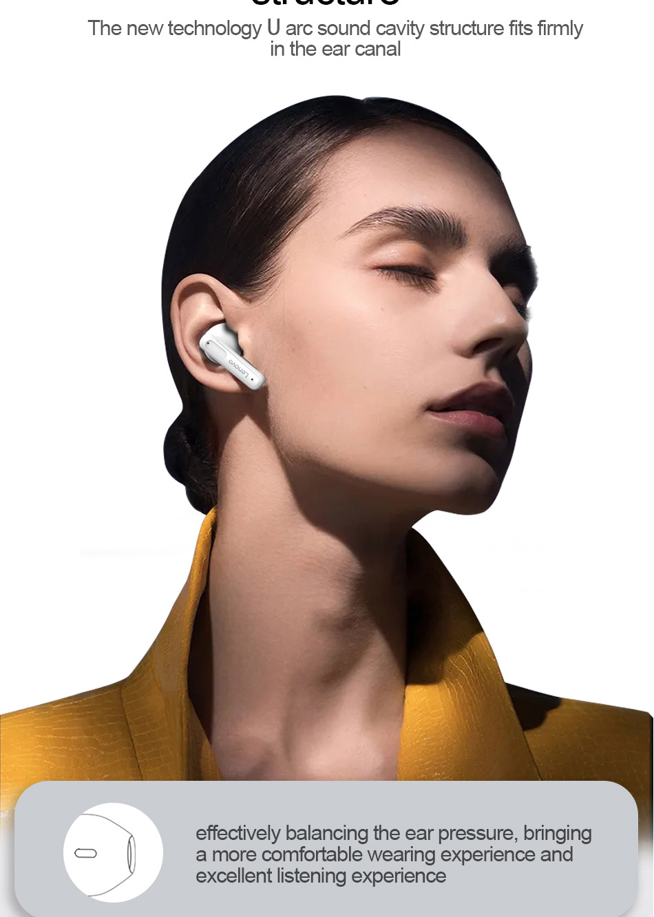 Lenovo XT98 Thinkplus Wireless Earphones Bluetooth Earbuds TWS with Mic ...