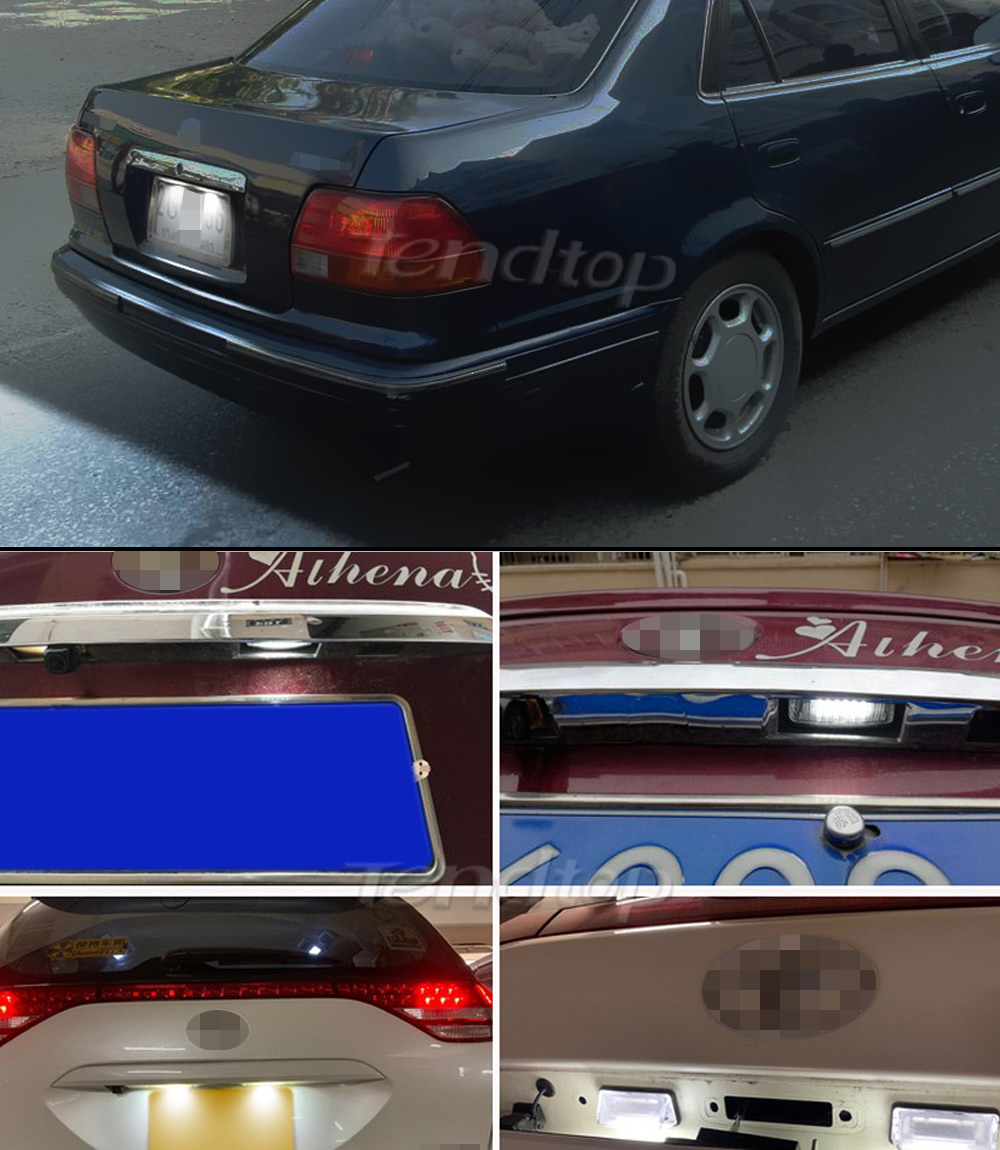 2pcs Pack TOYOTA VIOS PREVIA WISH ALPHARD Estima License Plate Light ...