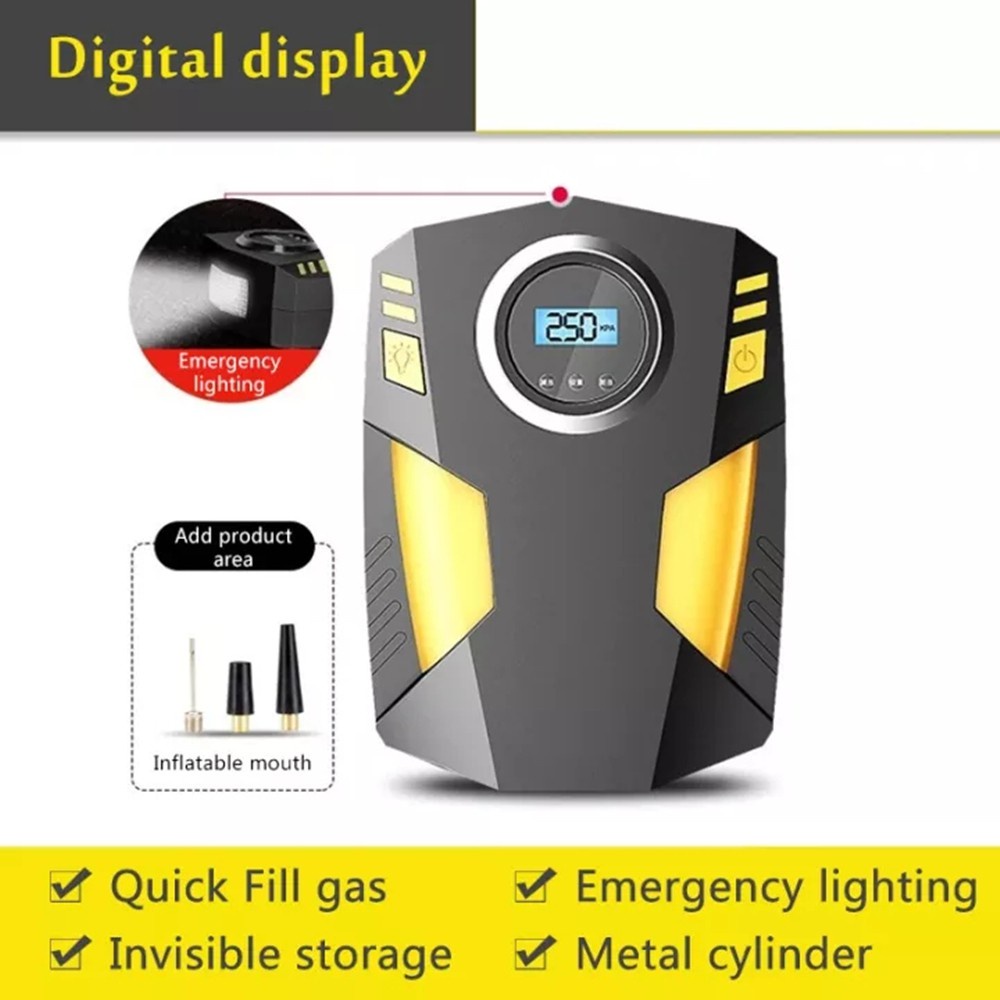 LOWEST PRICE 12V Portable Car Electric Tyre Pump Tire Inflator Car Tyre ...