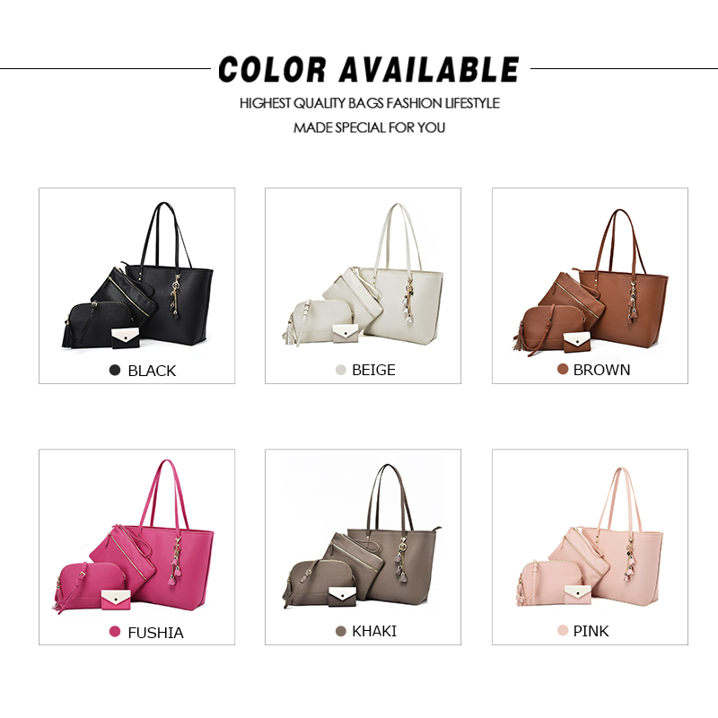 AFKOMST Classic Women three-piece bag Large capacity tote Designer ...