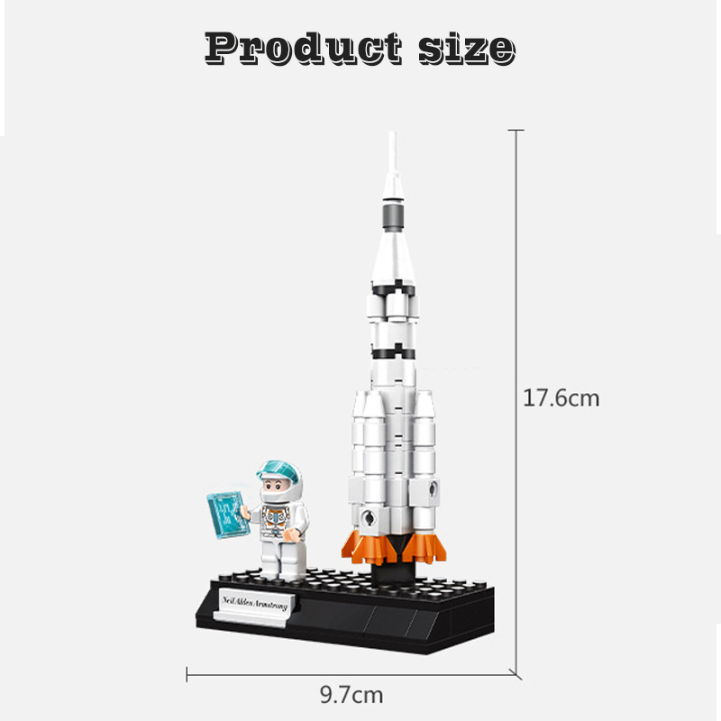 Aerospace series Building Blocks Kits, Build Your Own Rocket satellite ...
