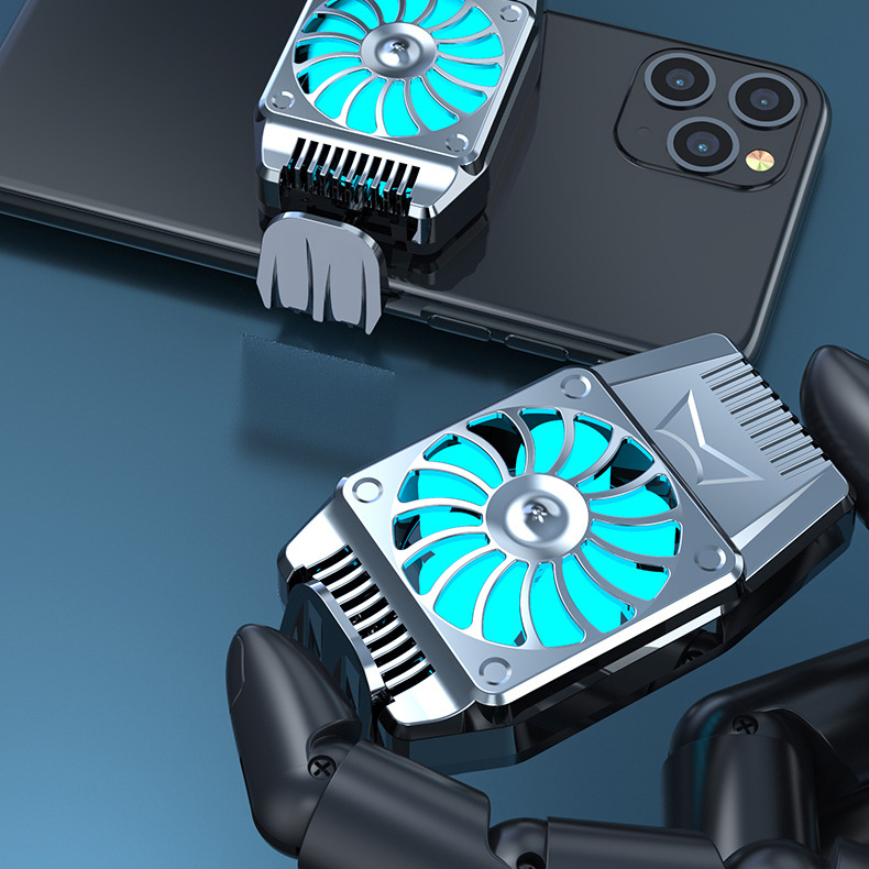 Air-Cooled Phone Radiator Chargeable Phone Gaming Cooler Portable ...