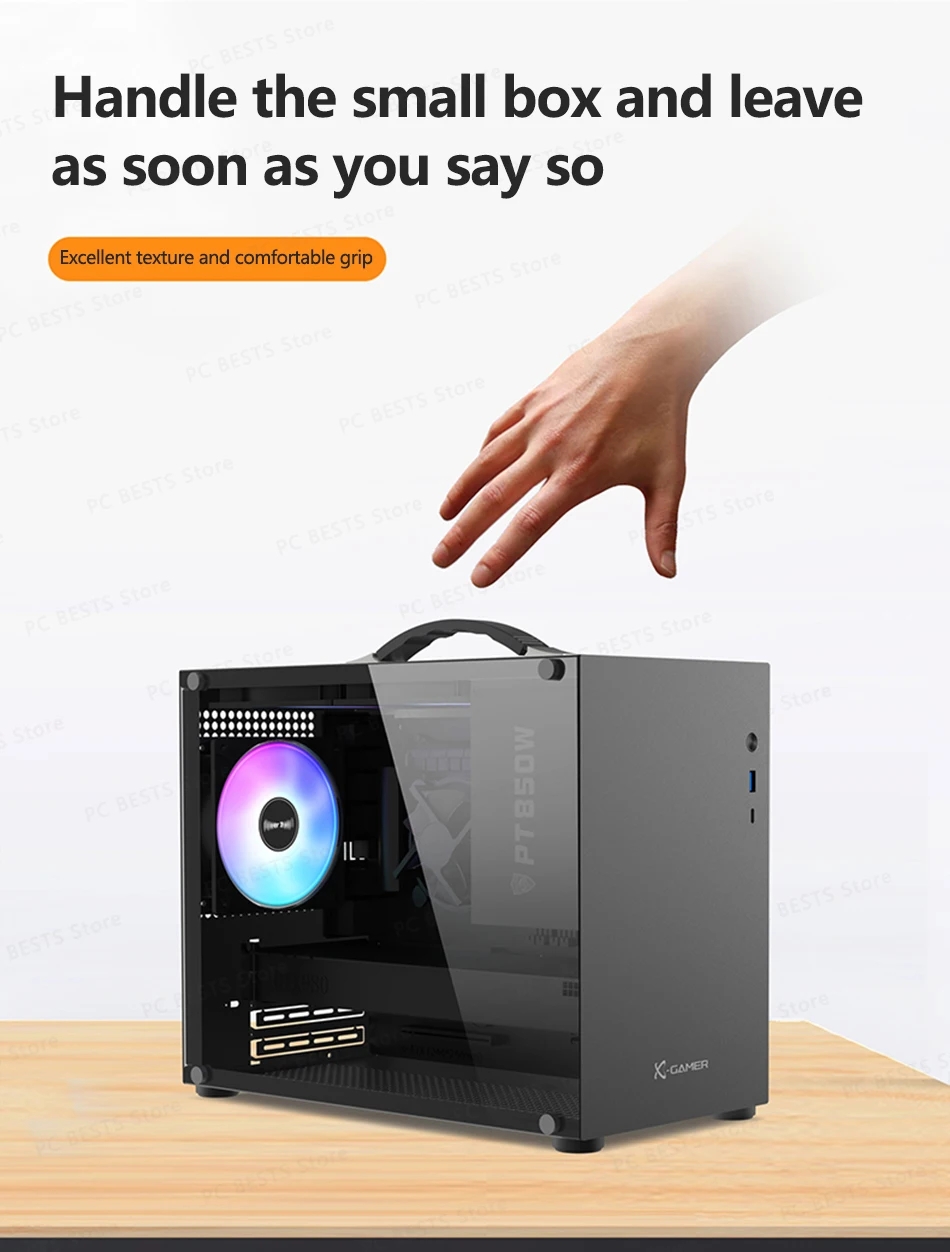 Power Train X100 Portable Handheld Case Mini-ITX/MATX Motherboard USB3 ...