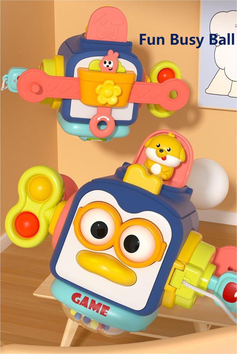 iBliver Busy Cube for Kids , Baby Sensory Busy Board Travel Learning ...