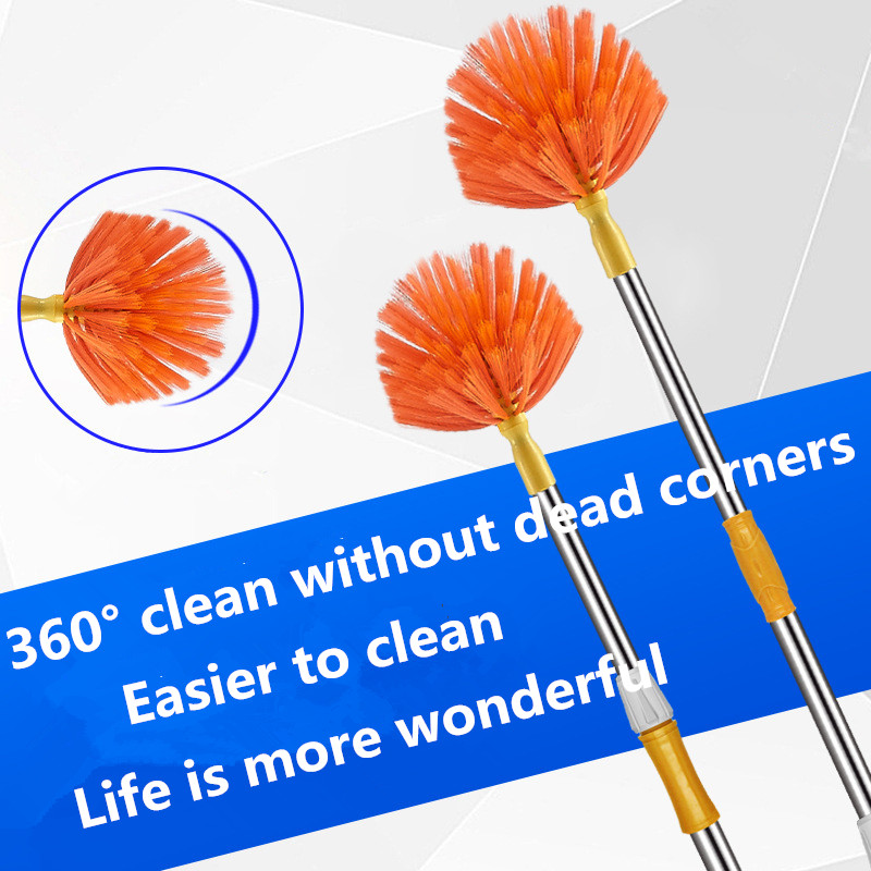 Ceiling ball brush Ceiling sweep Extended rod roof broom retractable ...