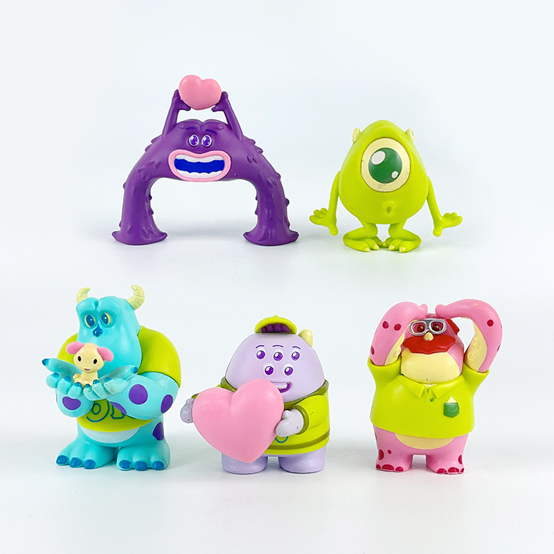 5Pcs/Set 5-7cm Disney Anime Monsters University Figure James P Sullivan ...