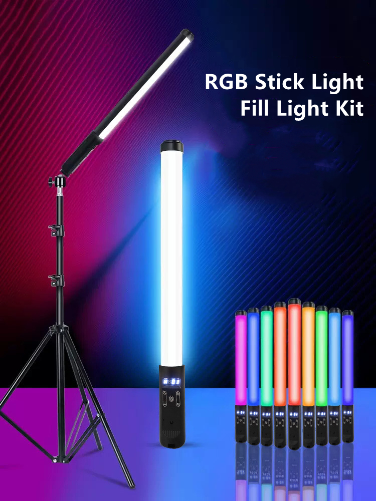 Selens RGB Handheld Light with Stand Photography LED Light Tube ...