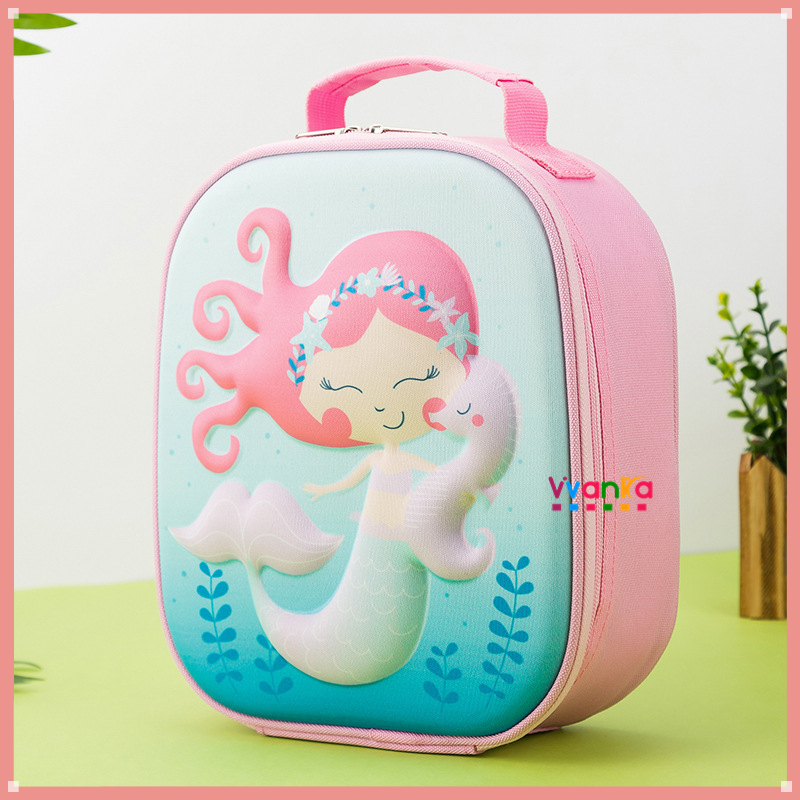 From PH Mermaid Kid Lunch Bag Lunch Box for Girls Insulated Bag School ...