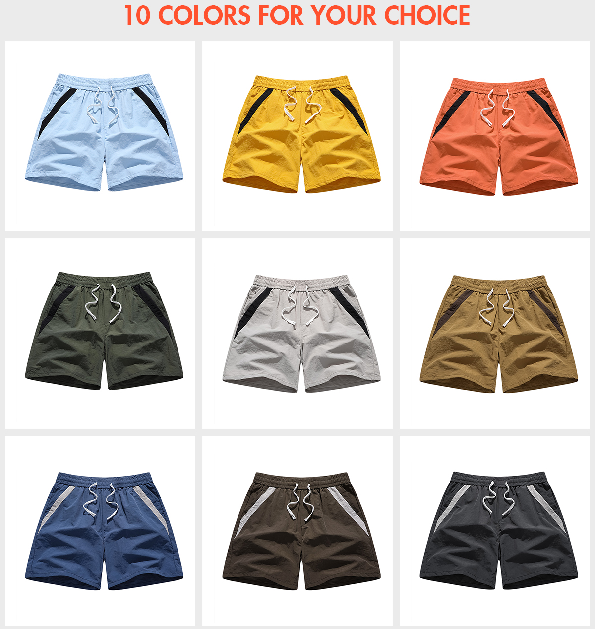 URBAN PIPE Board Taslan Shorts For Men Quick Drying Above The Knee W ...