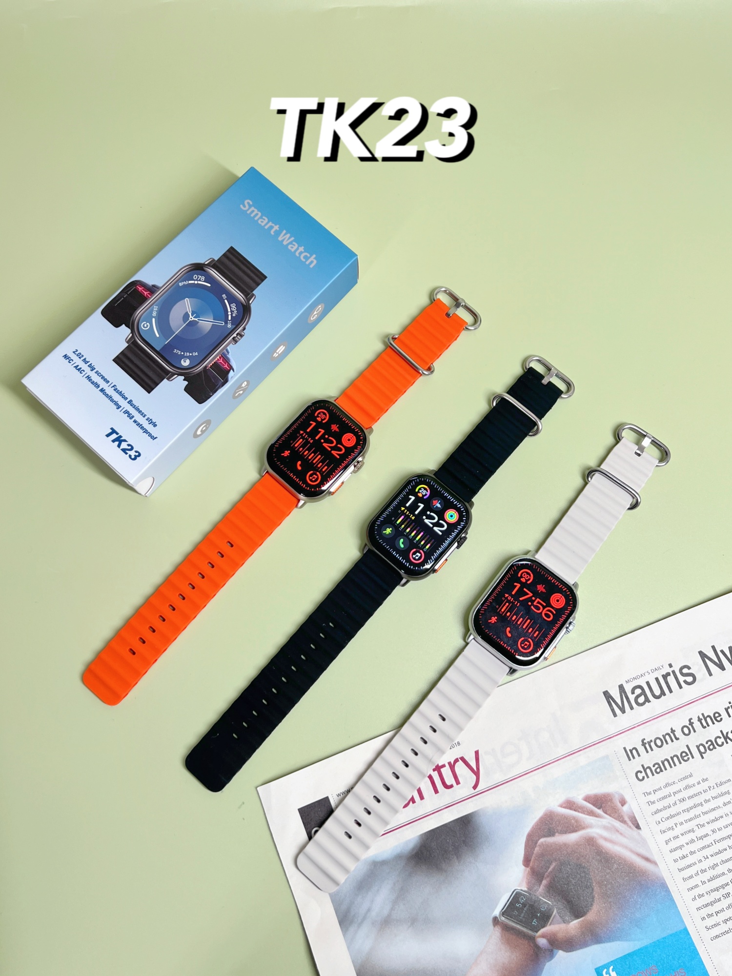 DAKU TK23 Smart Watch IP68 Waterproof NFC BT Call Men Woman Blood ...