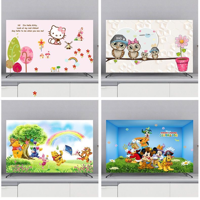 Custom pattern modern New Style High-End tv cover Cloth lace smart tv ...