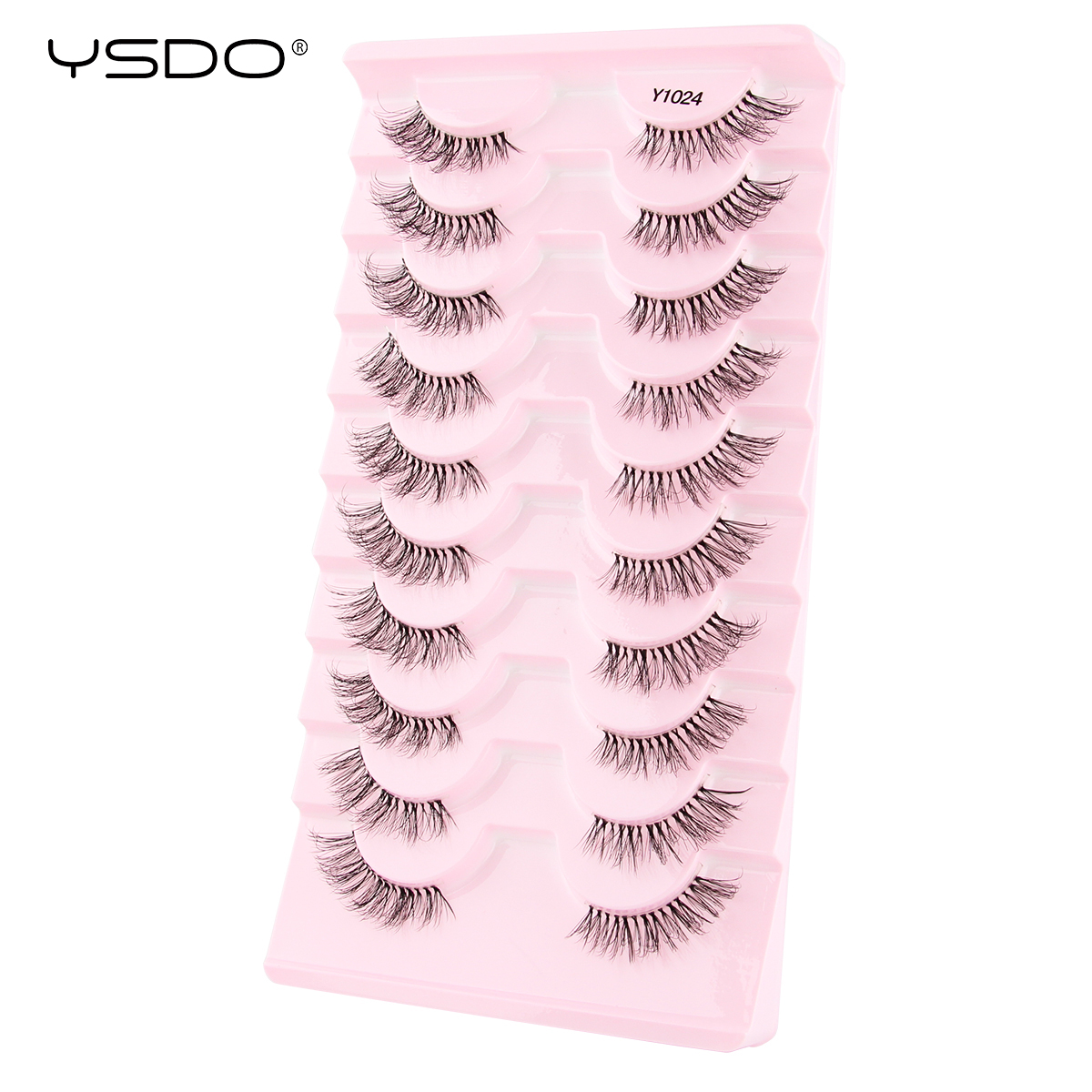 YSDO 10Pairs Fluffy Cat Eye Lashes 3D Natural Looking Soft False ...