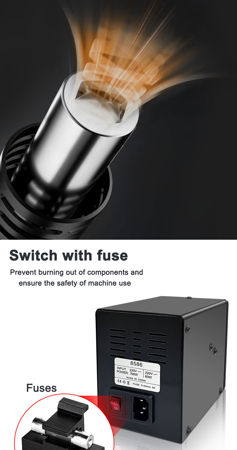 Soldering Station 2in1 Soldering Iron Heat Gun Hot Air Blower ...