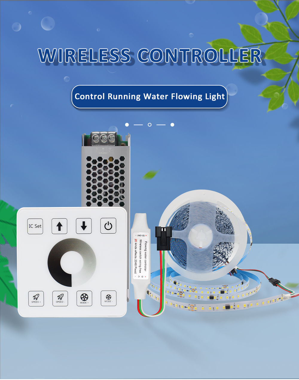 DC 24V WS2811 Horse Race LED Strip Lights Running Water Flowing ...