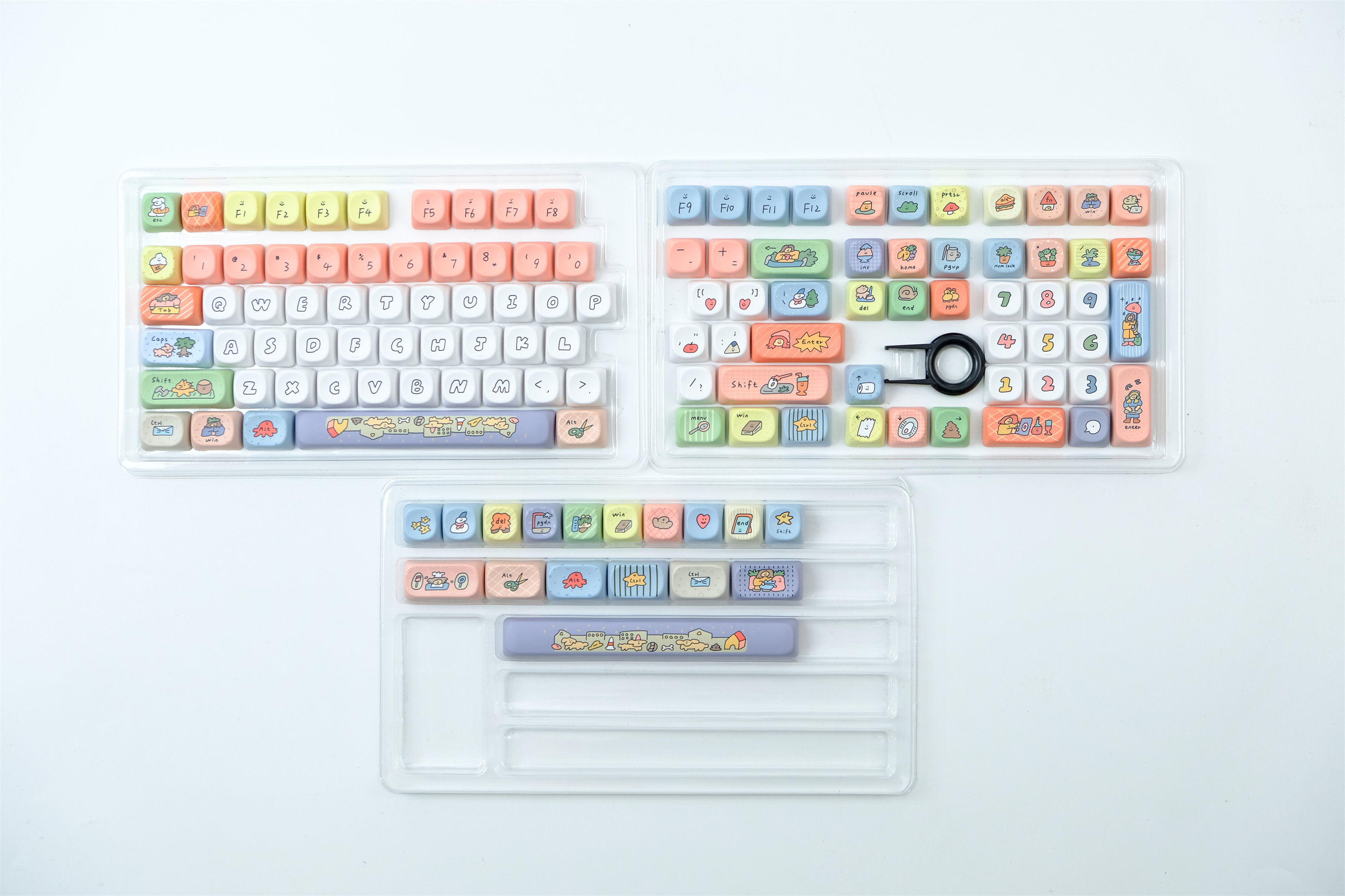 GMK Smiley Face keycaps, 126 Keys keycaps MOA Profile DYE-SUB ...