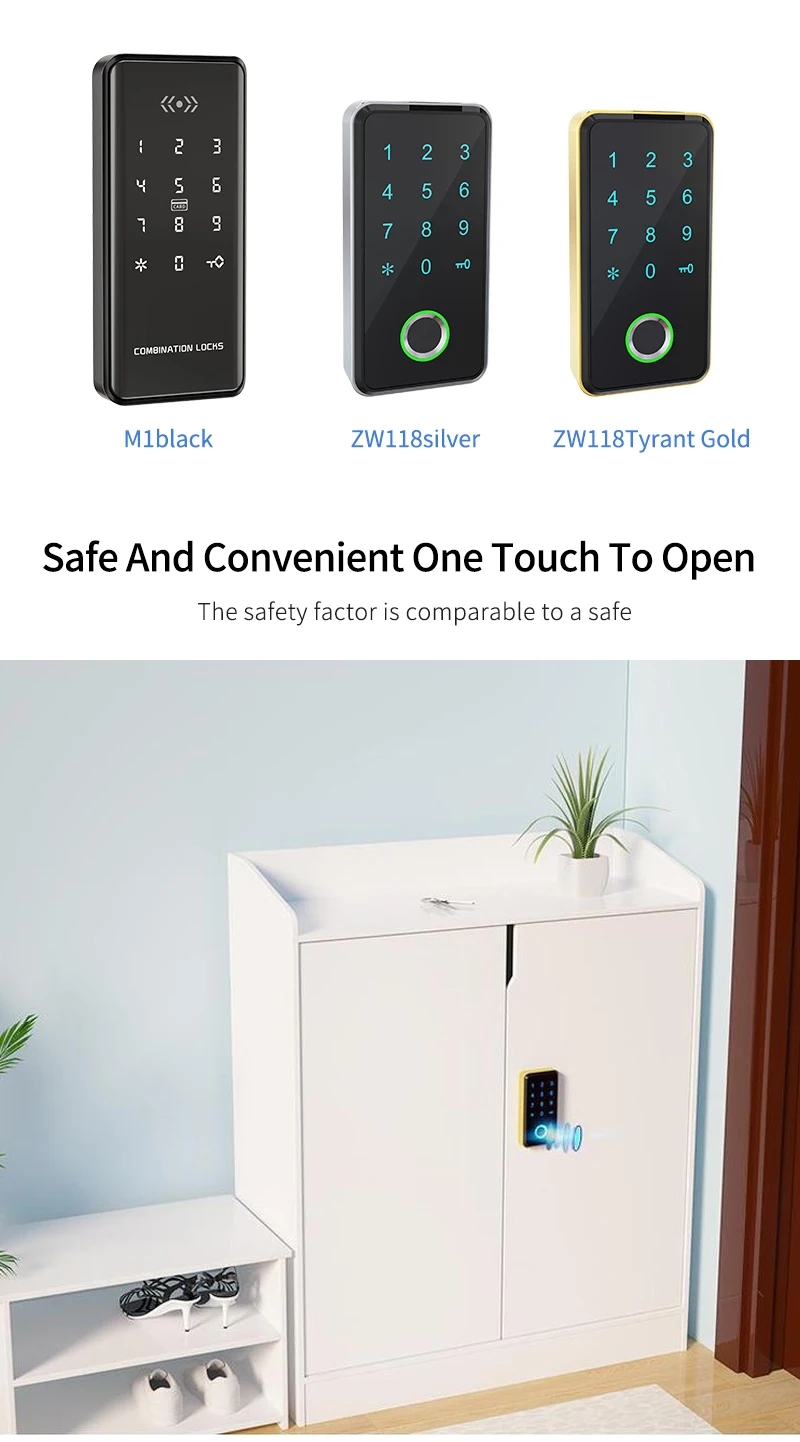 TTLOCK APP 13.56Mhz RFID M1 Card Smart Electronic Cabinet Door Lock ...