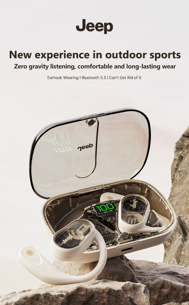 Jeep EC016 Wireless Earphone Bluetooth 5.4 Touch Control HiFi Stereo ...