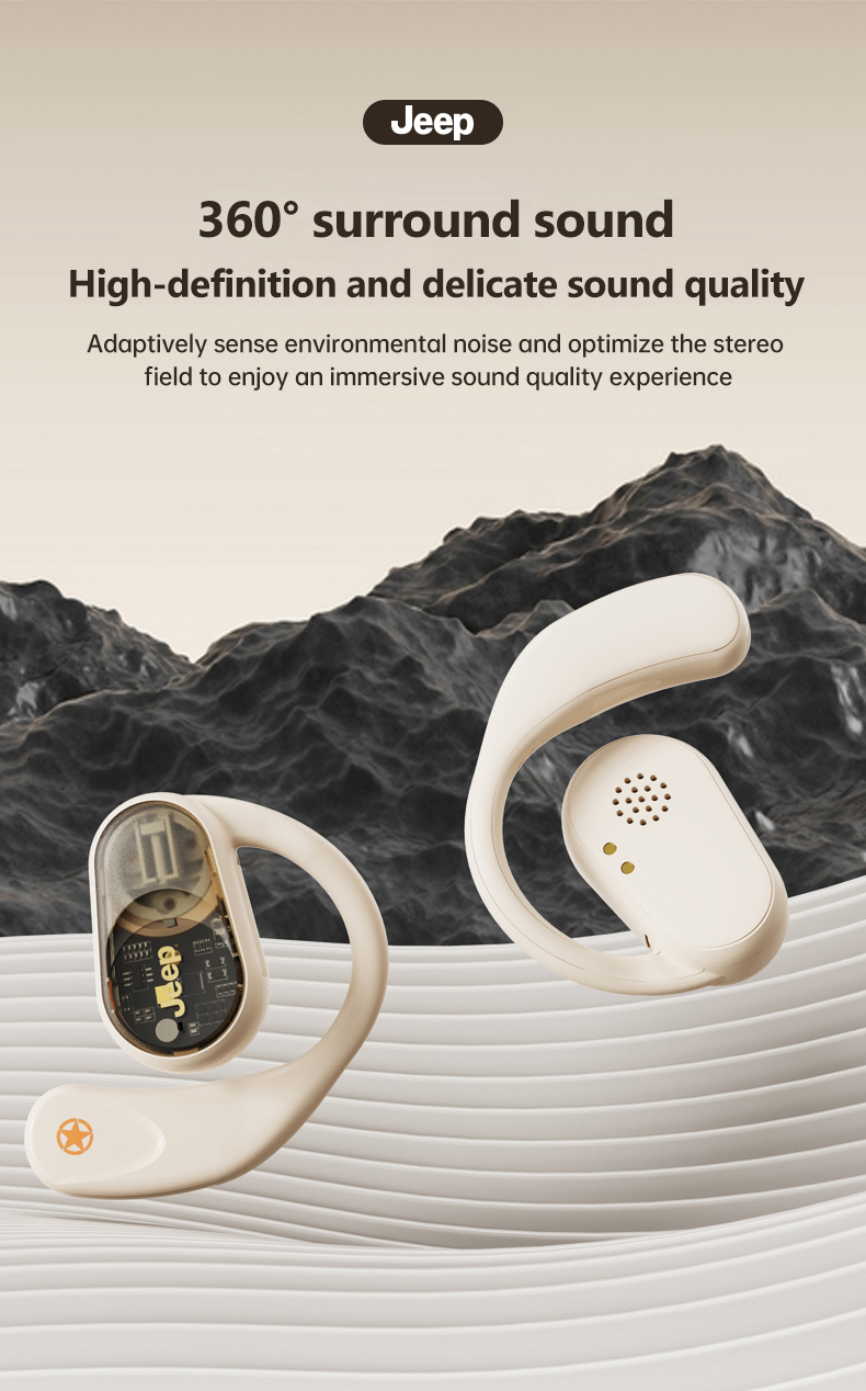 Jeep EC016 Wireless Earphone Bluetooth 5.4 Touch Control HiFi Stereo ...