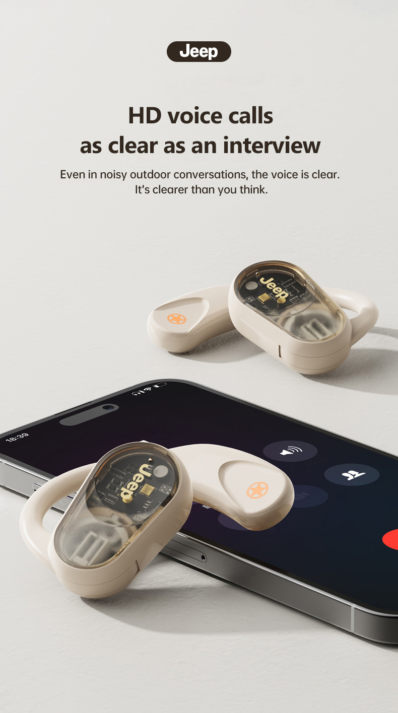 Jeep EC016 Wireless Earphone Bluetooth 5.4 Touch Control HiFi Stereo ...