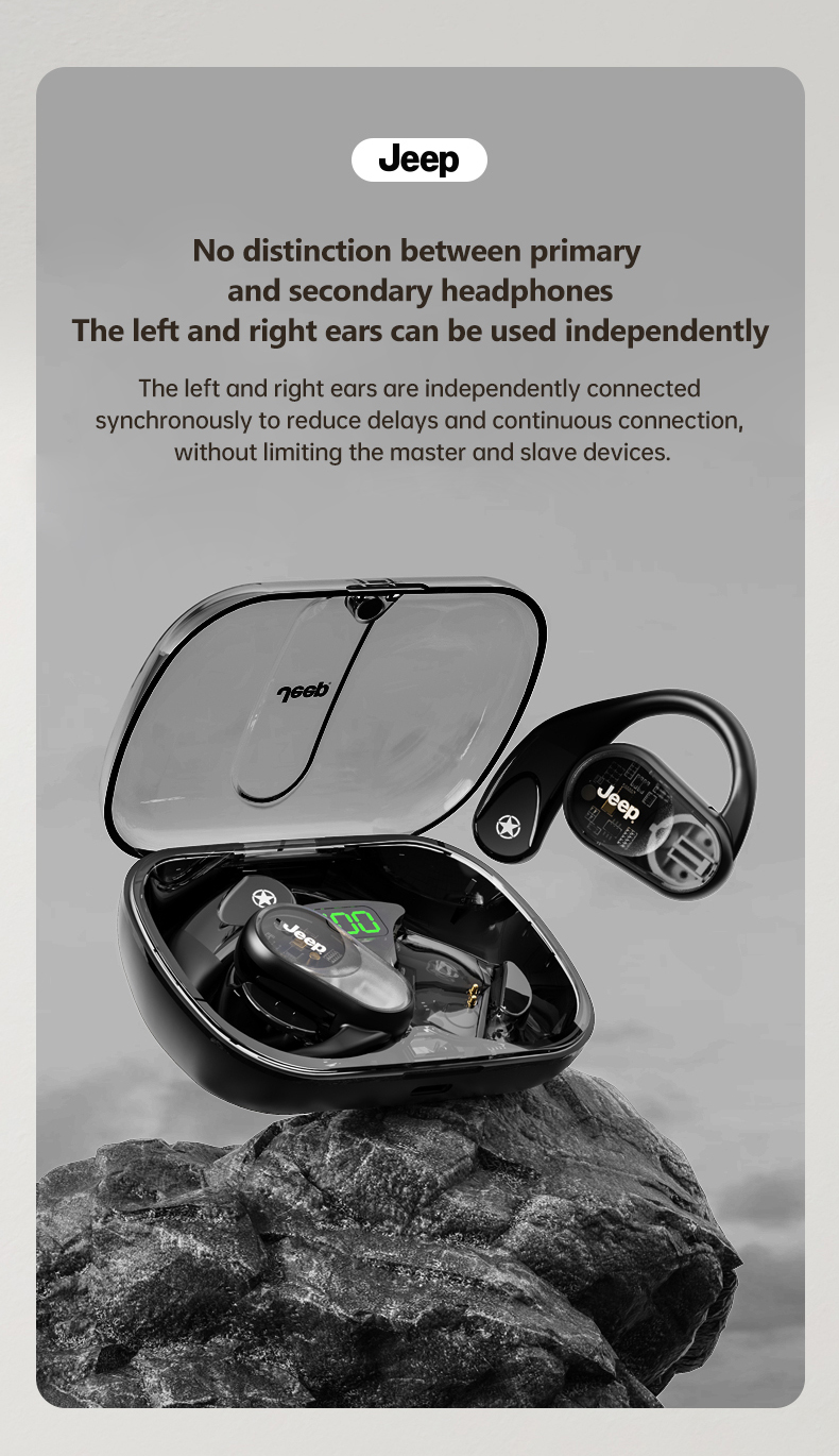Jeep EC016 Wireless Earphone Bluetooth 5.4 Touch Control HiFi Stereo ...
