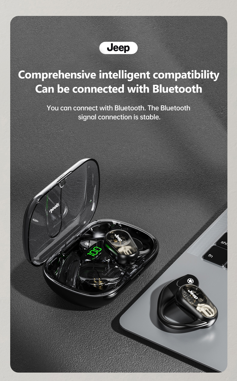 Jeep EC016 Wireless Earphone Bluetooth 5.4 Touch Control HiFi Stereo ...