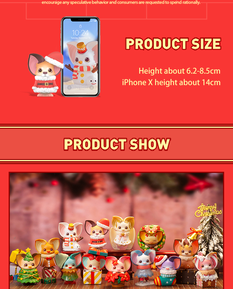 POP MART Yoki Christmas Series Blind Box Action Toys Figure Birthday ...