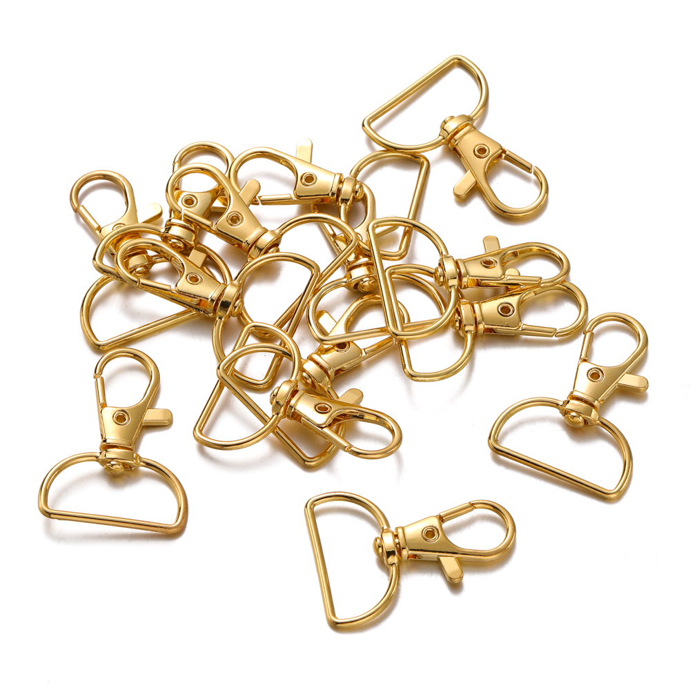 St. kunkka 10Pcs 25mm Alloy Keychain Lobster Clip Car Keychain ...