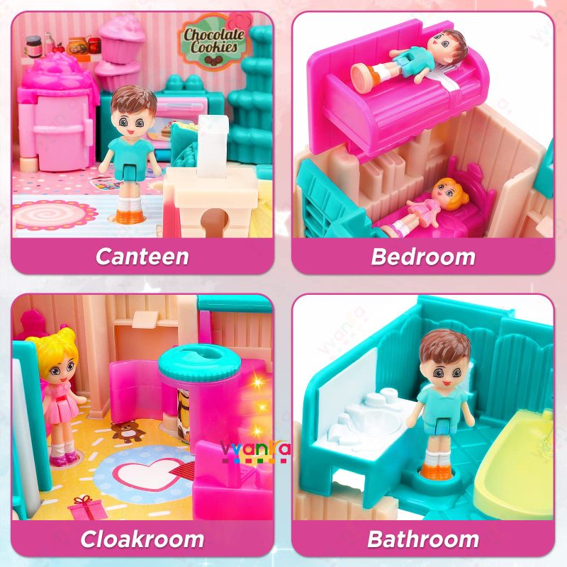 From PH Mini Doll House Toys heme Dream House Pretend Play House Kids ...