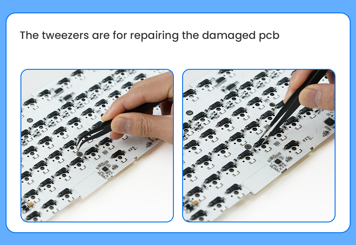 Mechanical Keyboard Tweezers Lube Tool Brush Switch Puller Opener Stem ...