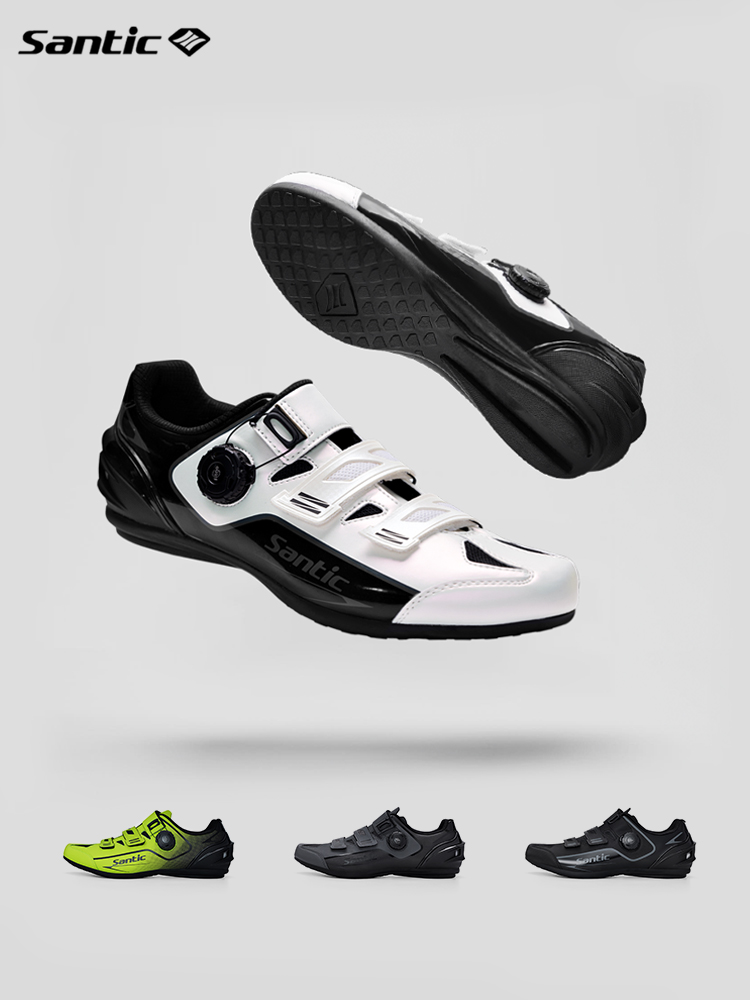Santic Non-locking Cycling Shoes for Men Women Fitgo Lacing System ...