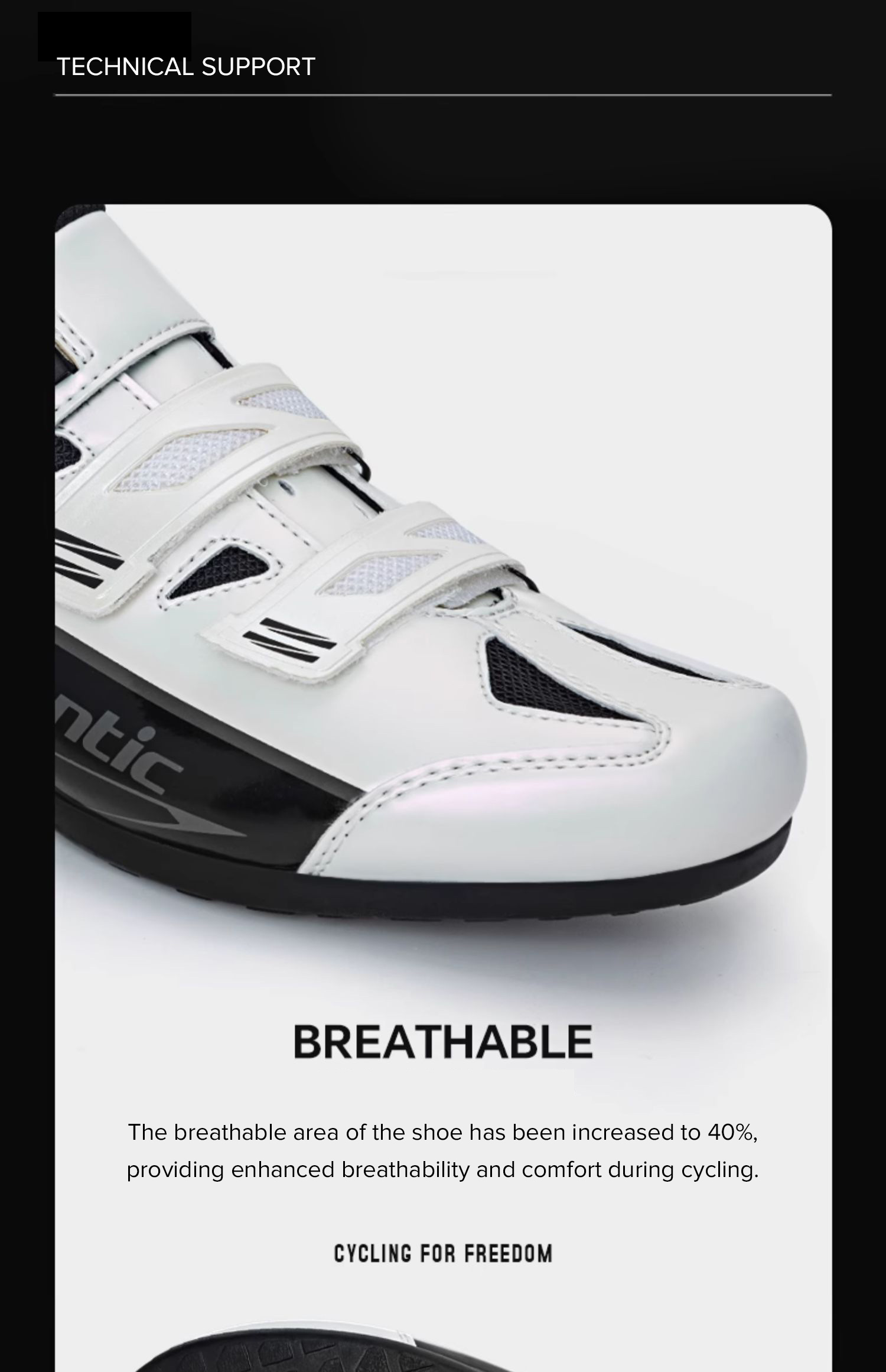 Santic Non-locking Cycling Shoes for Men Women Fitgo Lacing System ...