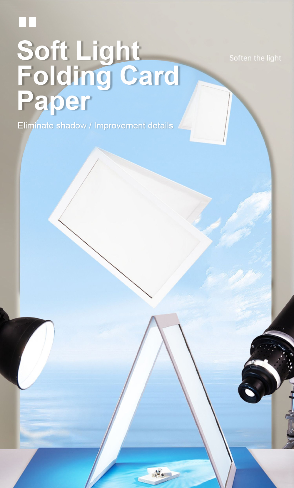 Photography Reflector Soft Diffusion Board Thickened A3 Cardboard ...