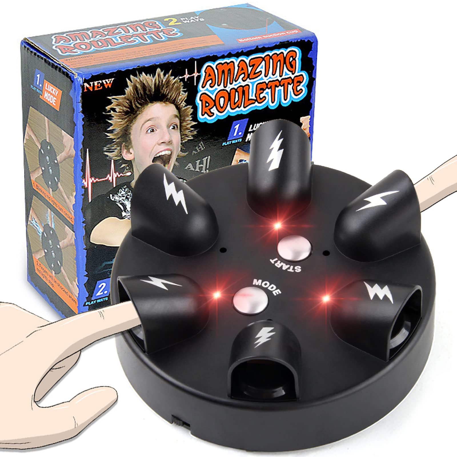 Toy Micro Electric Shock Lie Detector Electric Shock Finger Game Fun ...