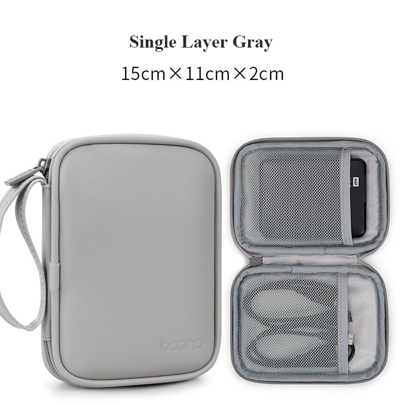 PU Leather External Hard Disk Organizer Bag 2.5 inches Hard Drive ...