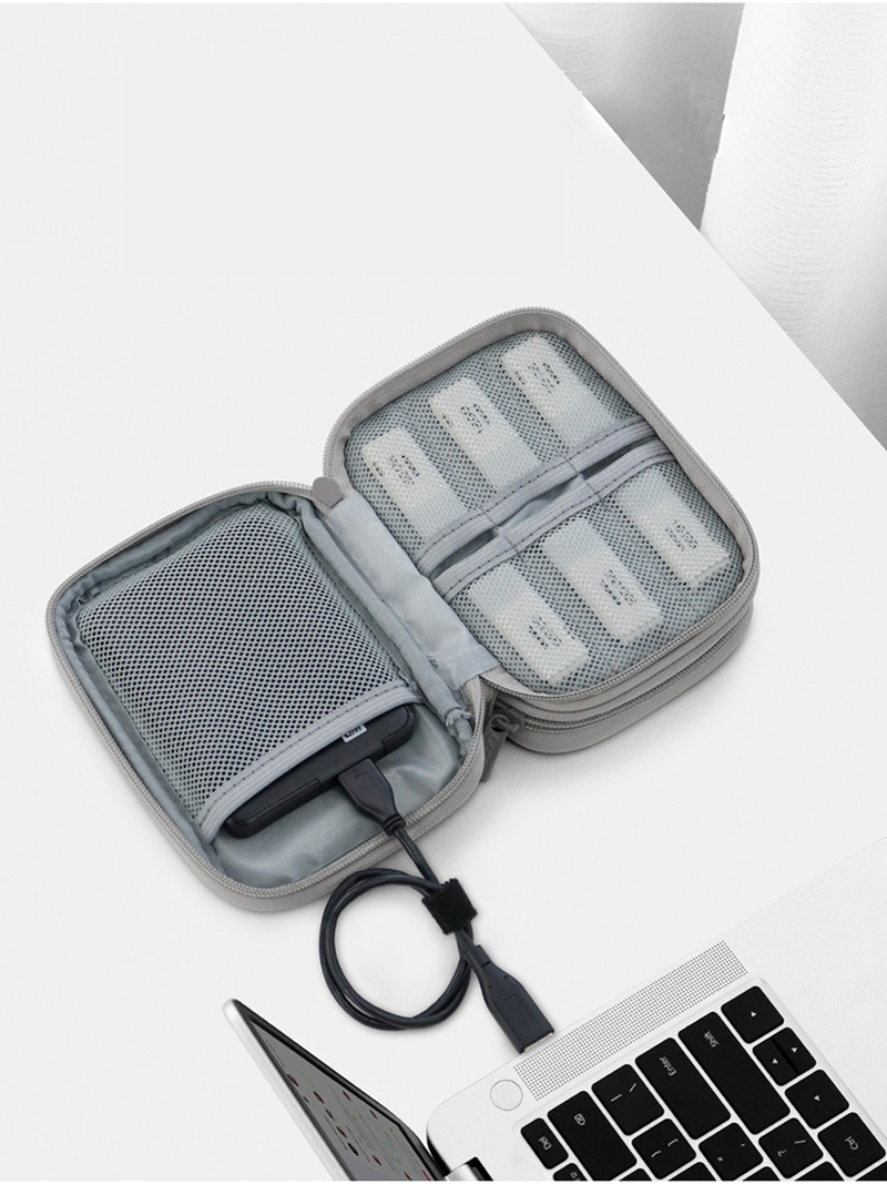 PU Leather External Hard Disk Organizer Bag 2.5 inches Hard Drive ...