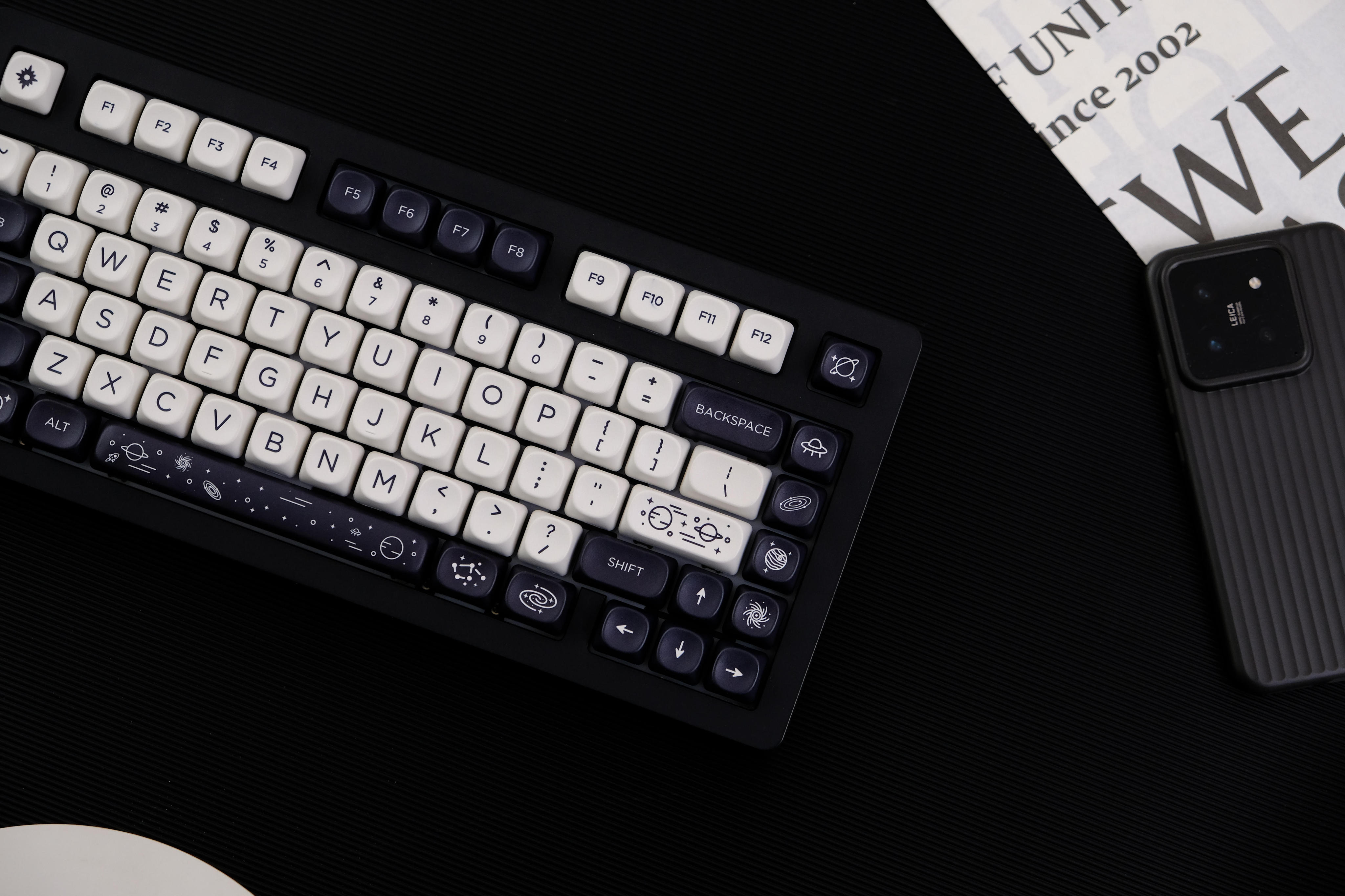 GMK White Galaxy keycaps 126 Keys MOA Profile DYE-SUB Personalized ...