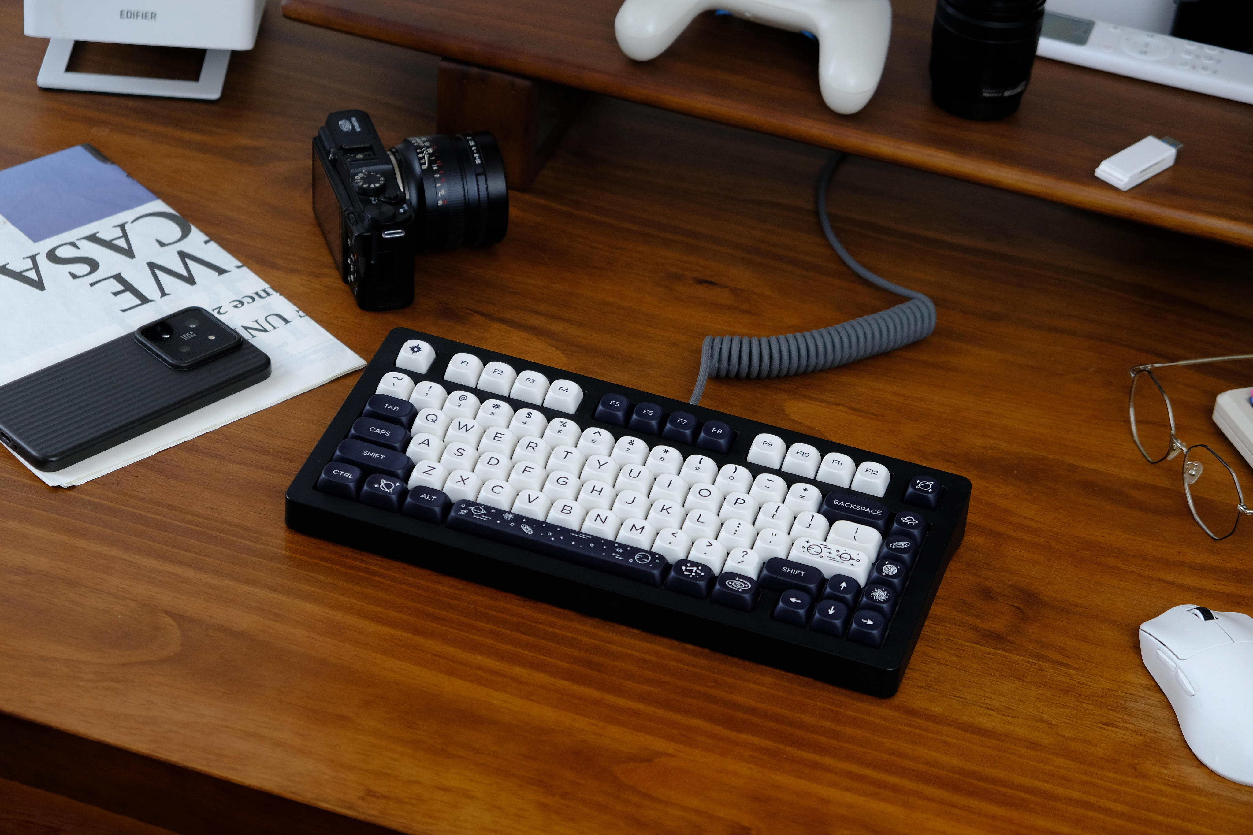 GMK White Galaxy keycaps 126 Keys MOA Profile DYE-SUB Personalized ...