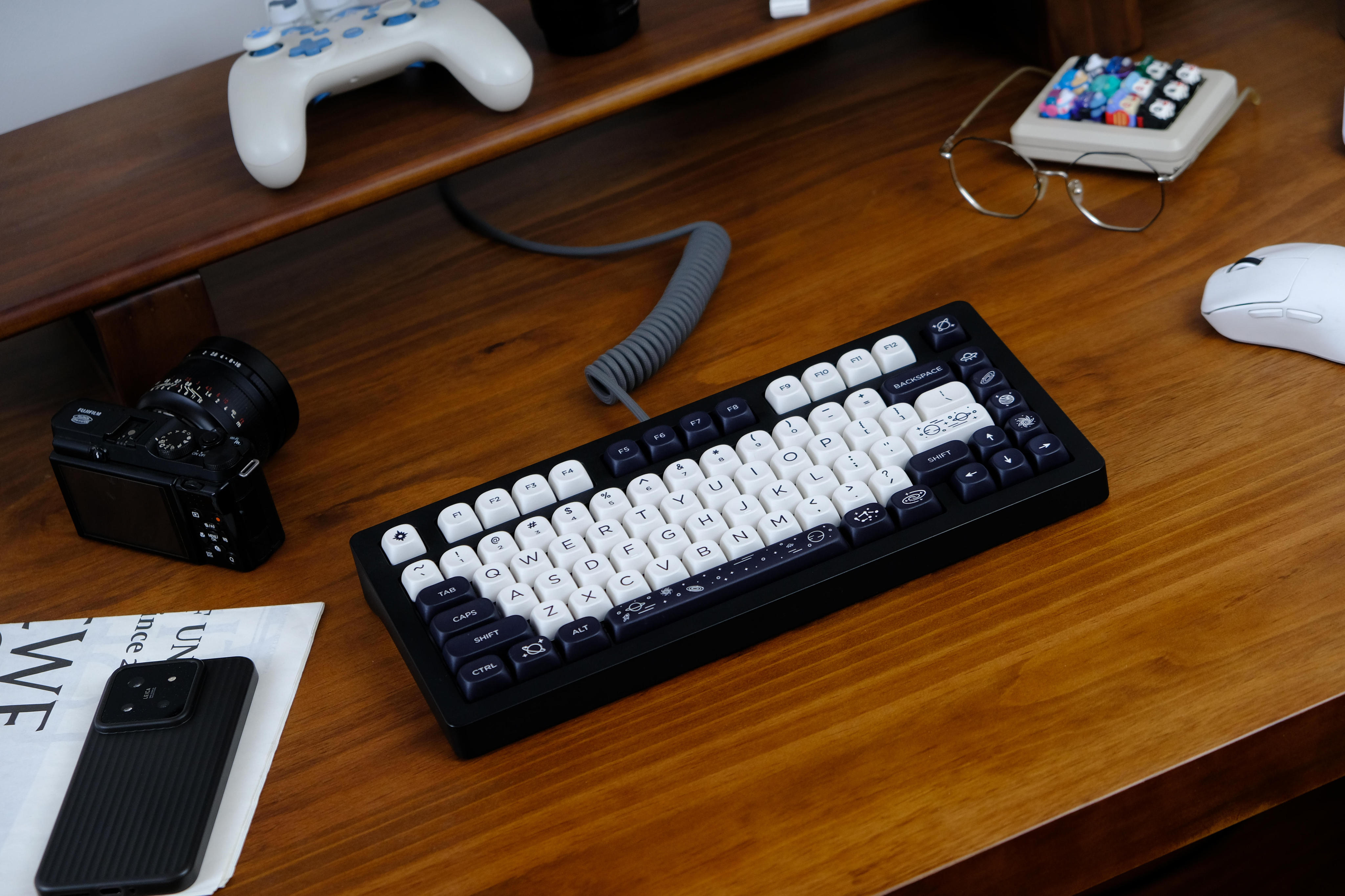 GMK White Galaxy keycaps 126 Keys MOA Profile DYE-SUB Personalized ...