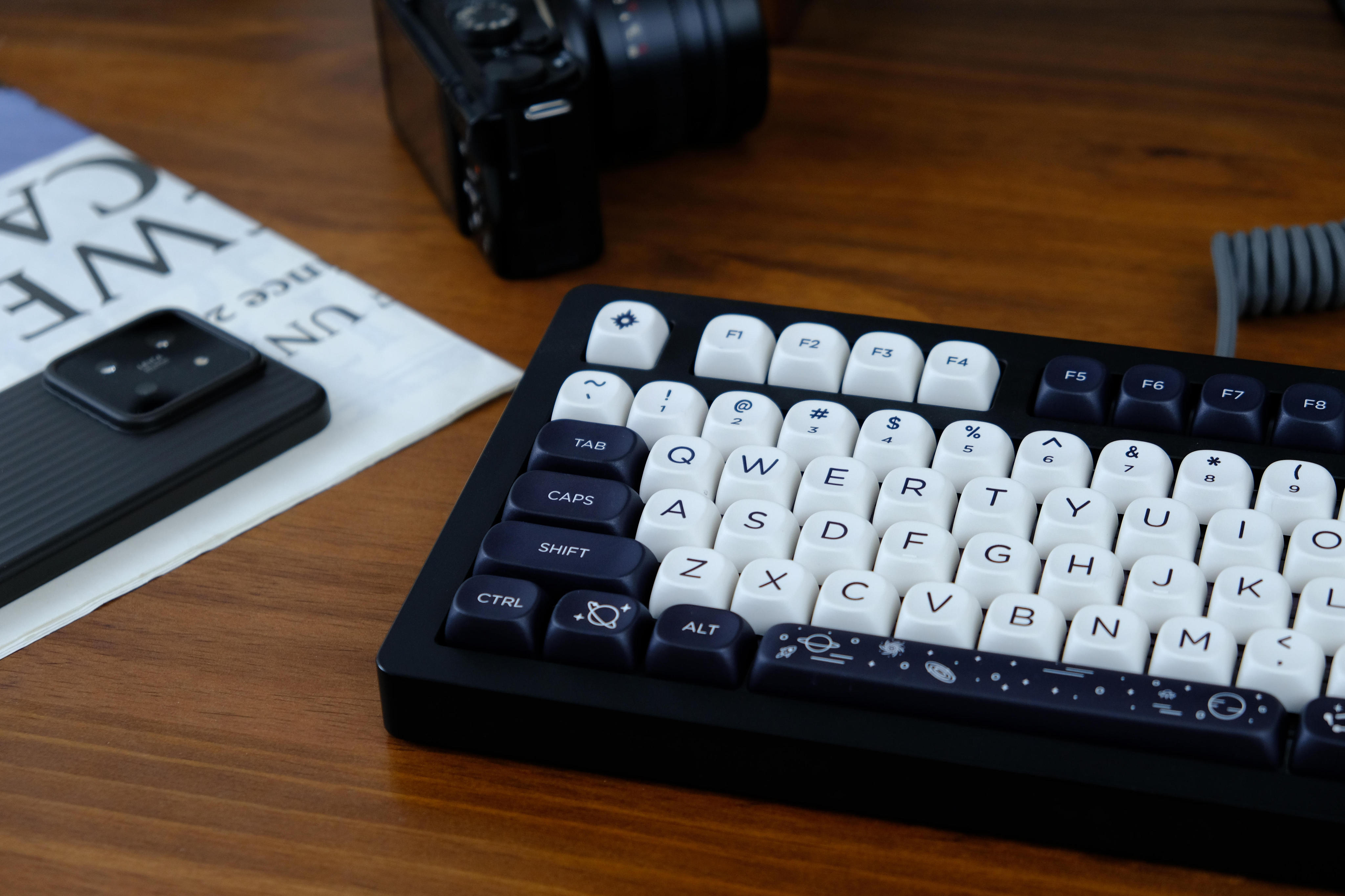 GMK White Galaxy keycaps 126 Keys MOA Profile DYE-SUB Personalized ...