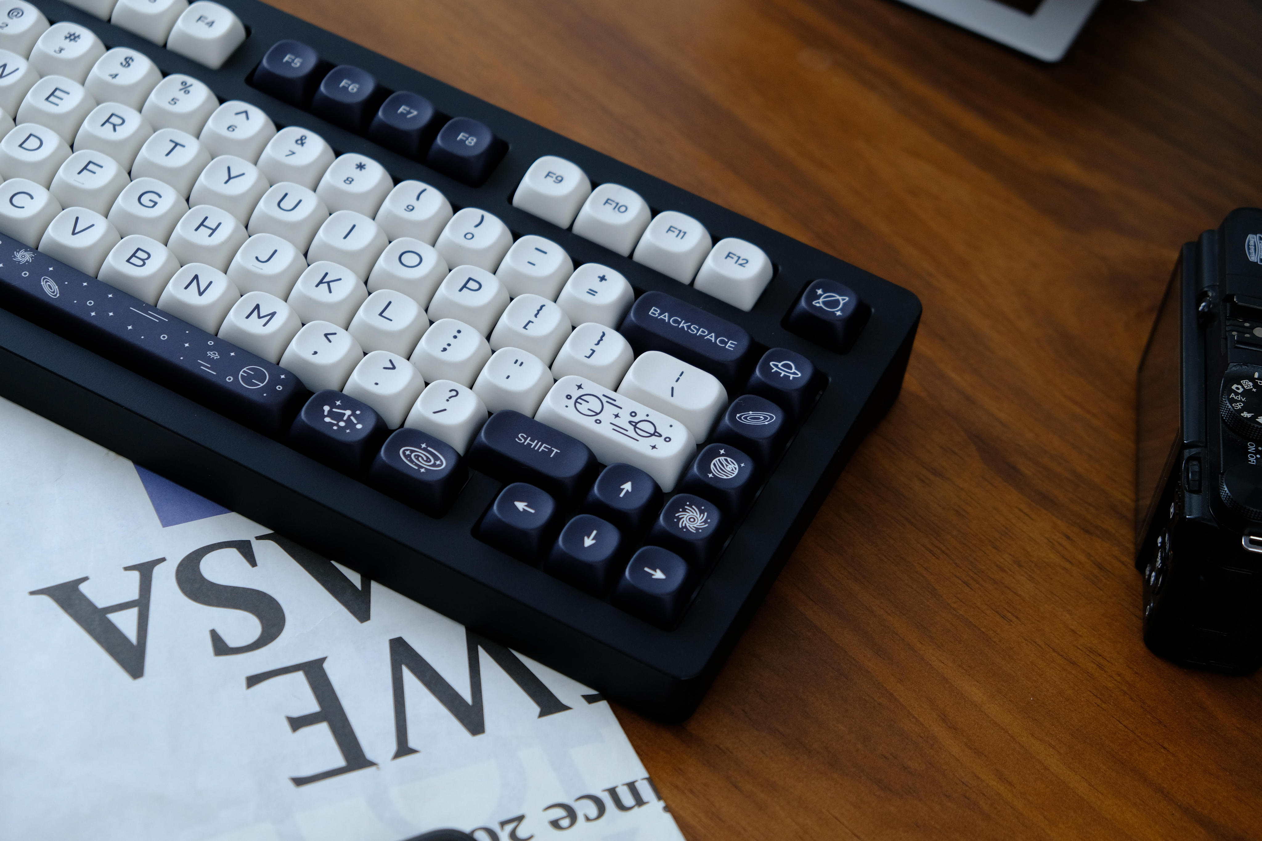 GMK White Galaxy keycaps 126 Keys MOA Profile DYE-SUB Personalized ...