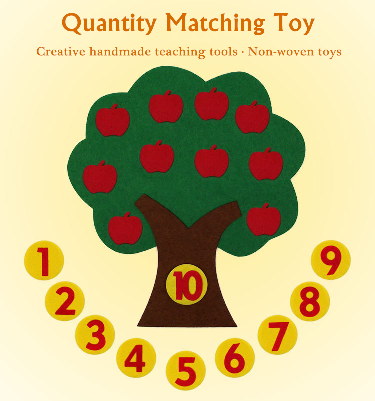 Woven Flannel Tree Tree DIY Flannel Toy Enhance Kids Learning | Shopee ...