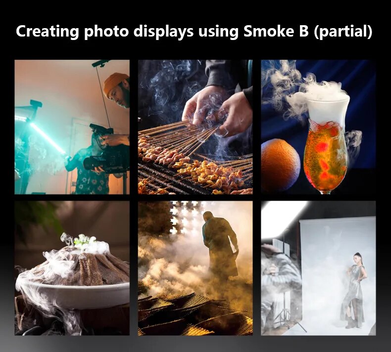 LENSGO Smoke B/S/K/S MiNi 40W Portable Hand-Held Fog Machine Studio ...