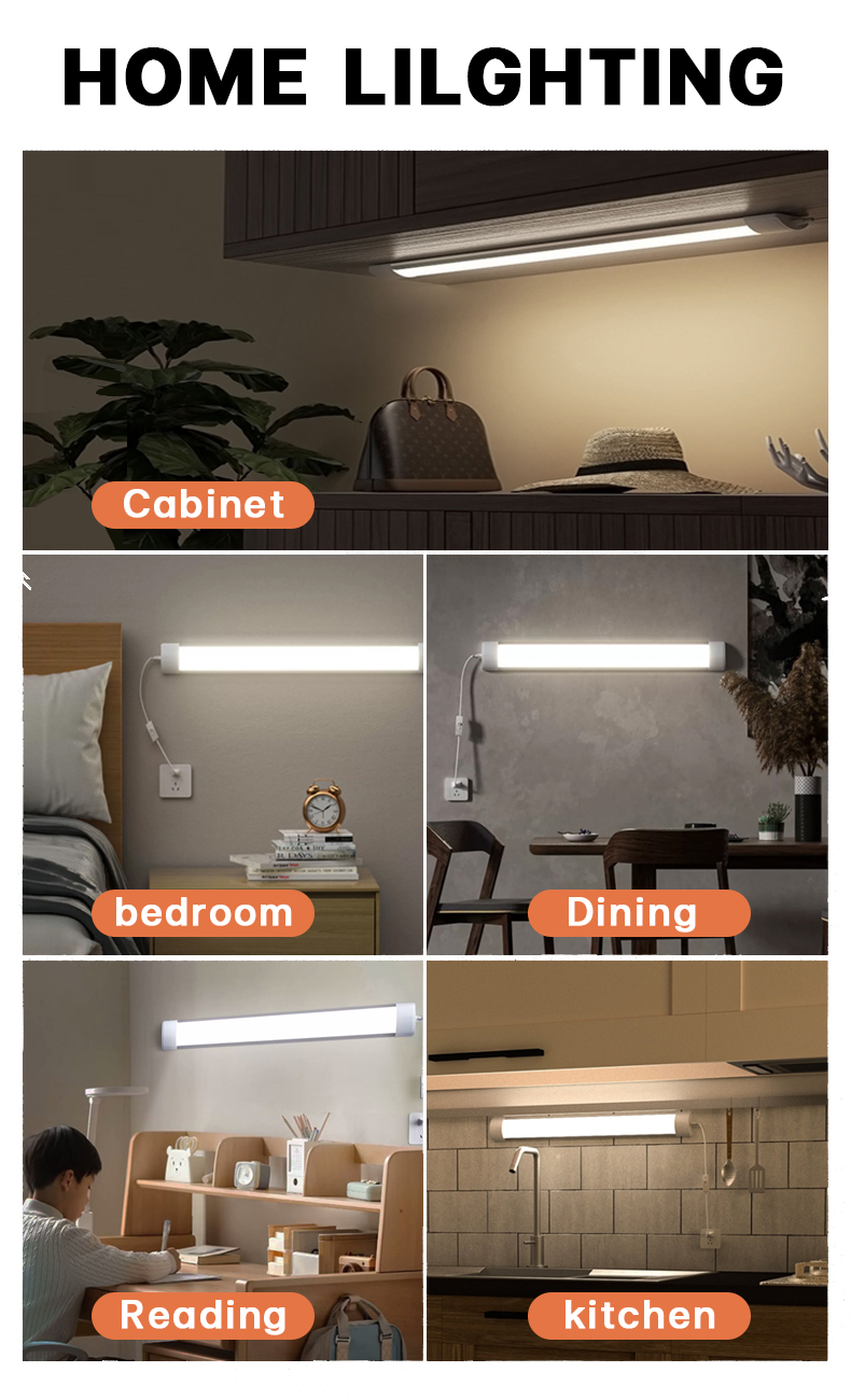 Led Tube Light T5 T8 Bar Lights Kitchen Cabinet Light T5 T8 Flourescent ...