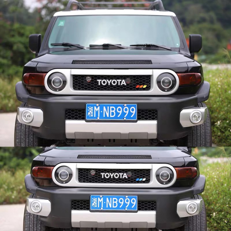 Toyota Hilux Tri-Color Grille Acrylic Badge Emblem ABS TRD Car Three ...