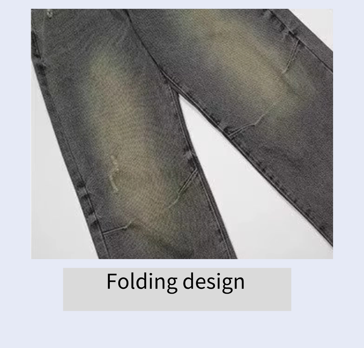 Korean Style New Washed Worn Jeans Retro Loose Wide Leg Straight ...