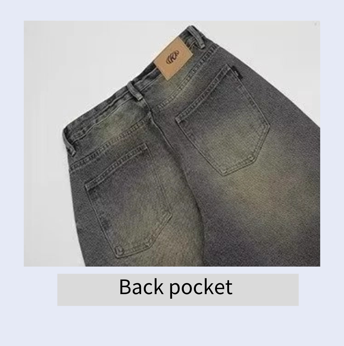 Korean Style New Washed Worn Jeans Retro Loose Wide Leg Straight ...