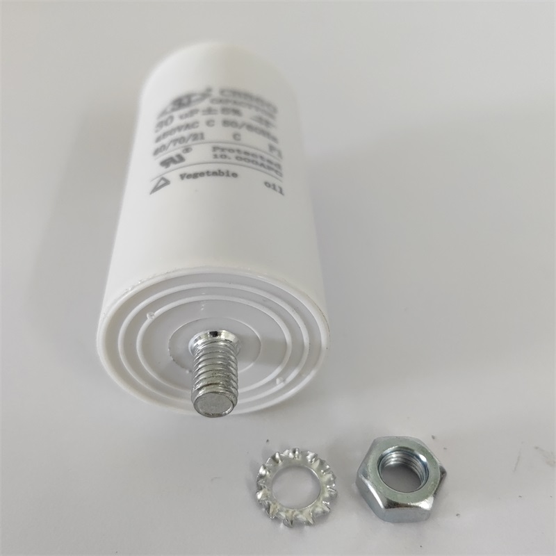 Cbb60 Bimetal Insert Terminal+Bottom Fixing Screw Capacitor 450VAC ...